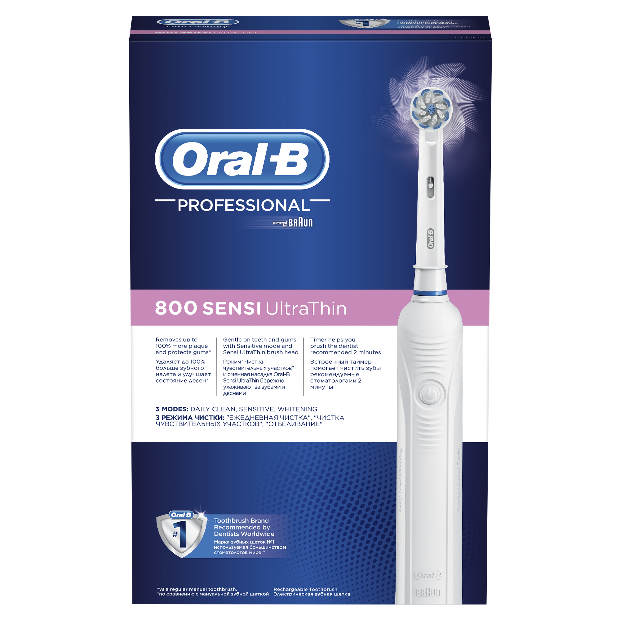 Зубная щетка электрическая Oral-B Sensitive Clean 800 (D16.524.2U)