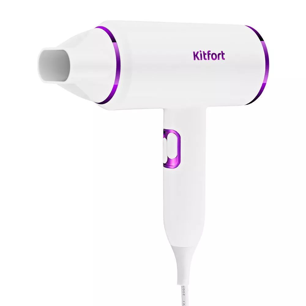Фен KitFort КТ-3217 1800 Вт белый, фиолетовый