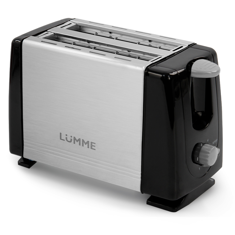Тостер LUMME LU-1201 серебристый, черный