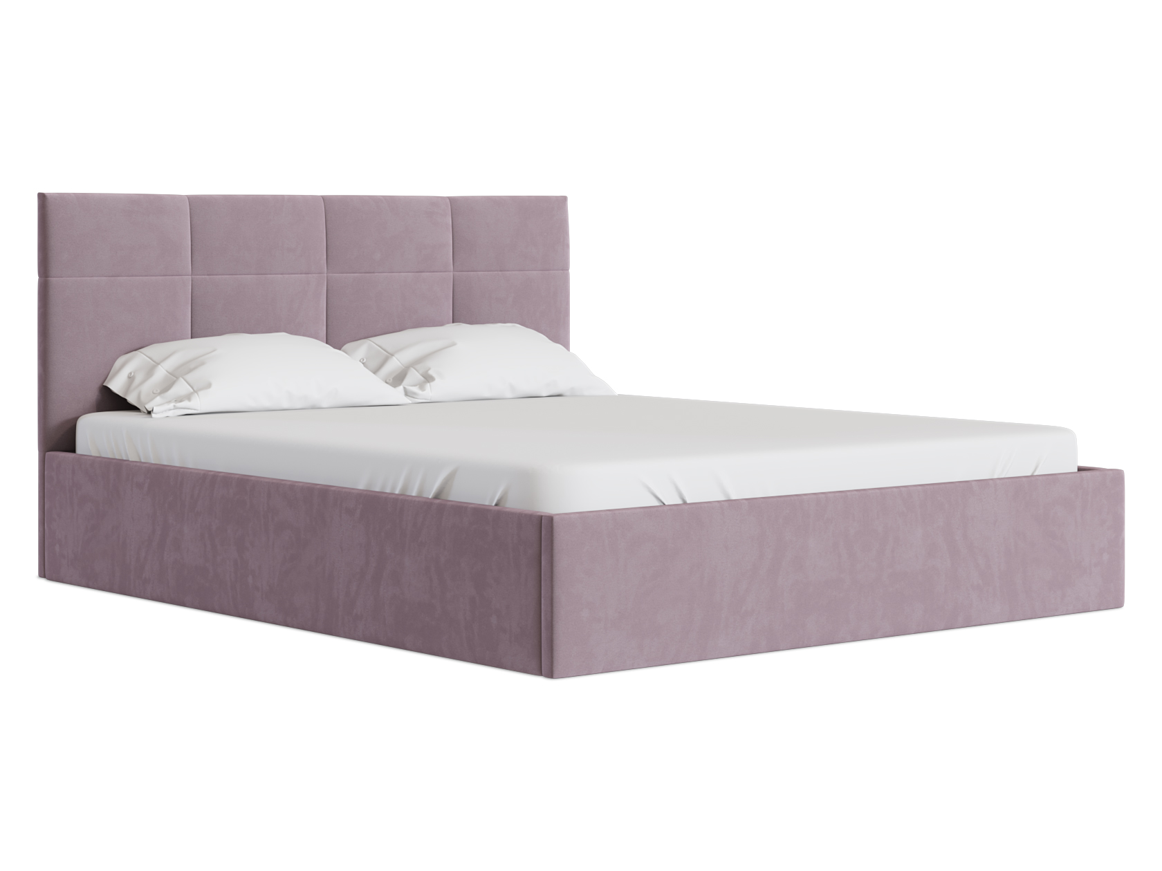 Кровать с подъемным механизмом Первый Мебельный Эмина Розовый, велюр 140х200 см