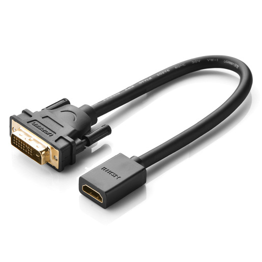Адаптер uGreen DVI - HDMI вилка-розетка 0.22м 20118_