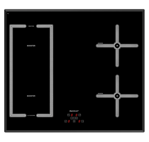 Встраиваемая варочная панель индукционная Rainford RBН 8613 B черный