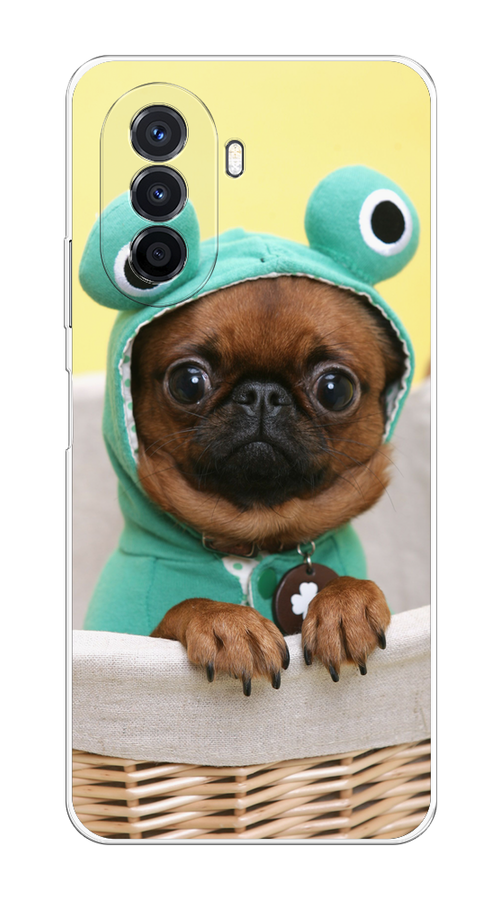 Чехол на Huawei Nova Y70 "Собачка в шапке лягушки"
