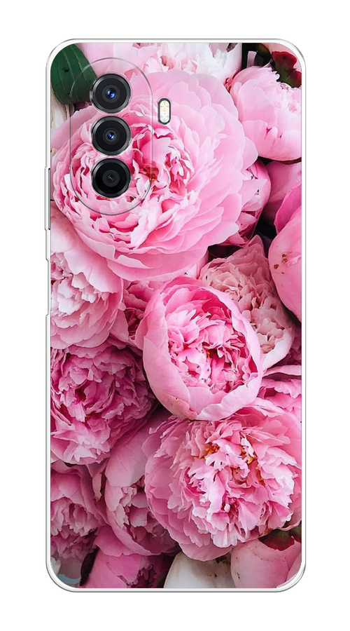 Чехол на Huawei Nova Y70 "Розовые пионы"