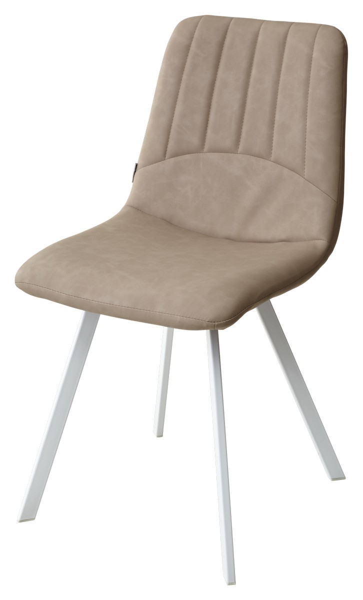 Комплект стульев 4 шт. M-City ASHTON, серо-бежевый винтаж/белый