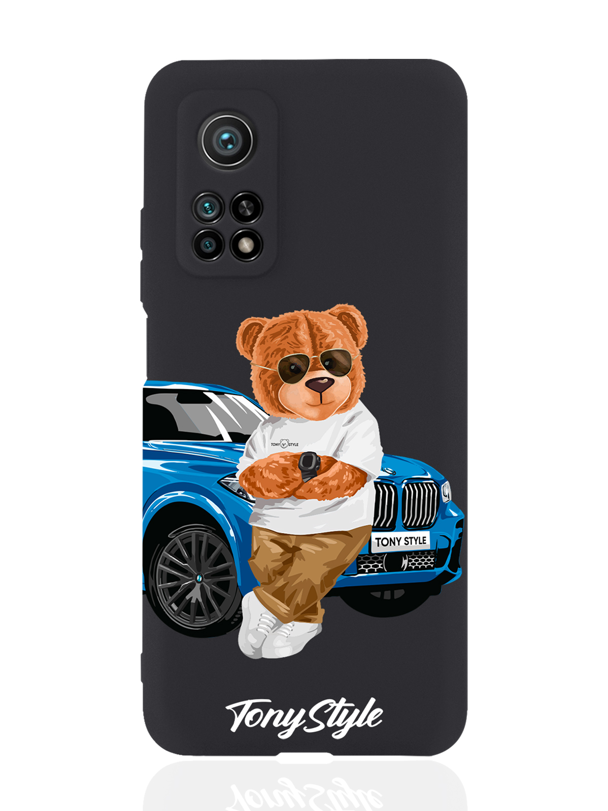 Чехол Tony Style для Xiaomi Mi 10T Tony Style с машиной черный