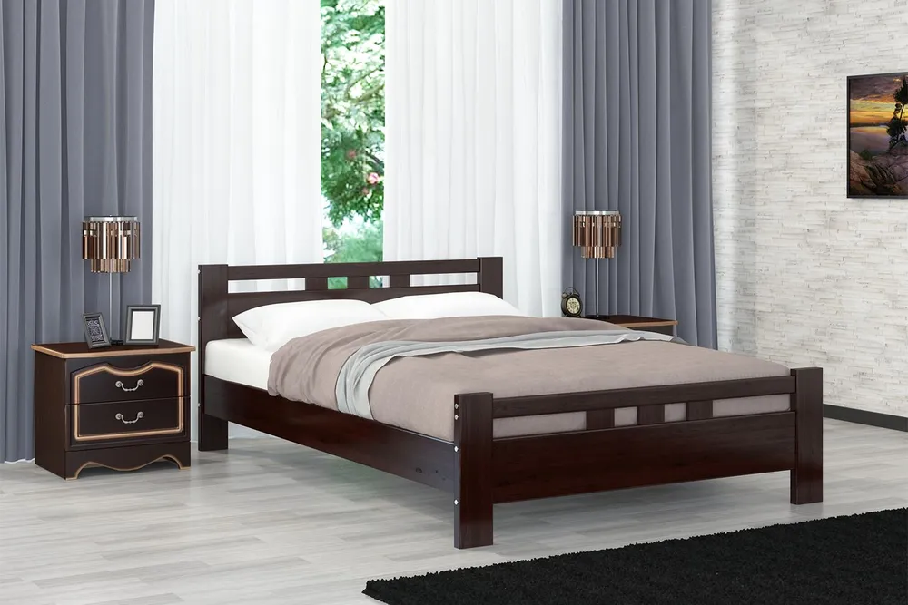 Двуспальная кровать, 140х200 см, Bravo Мебель