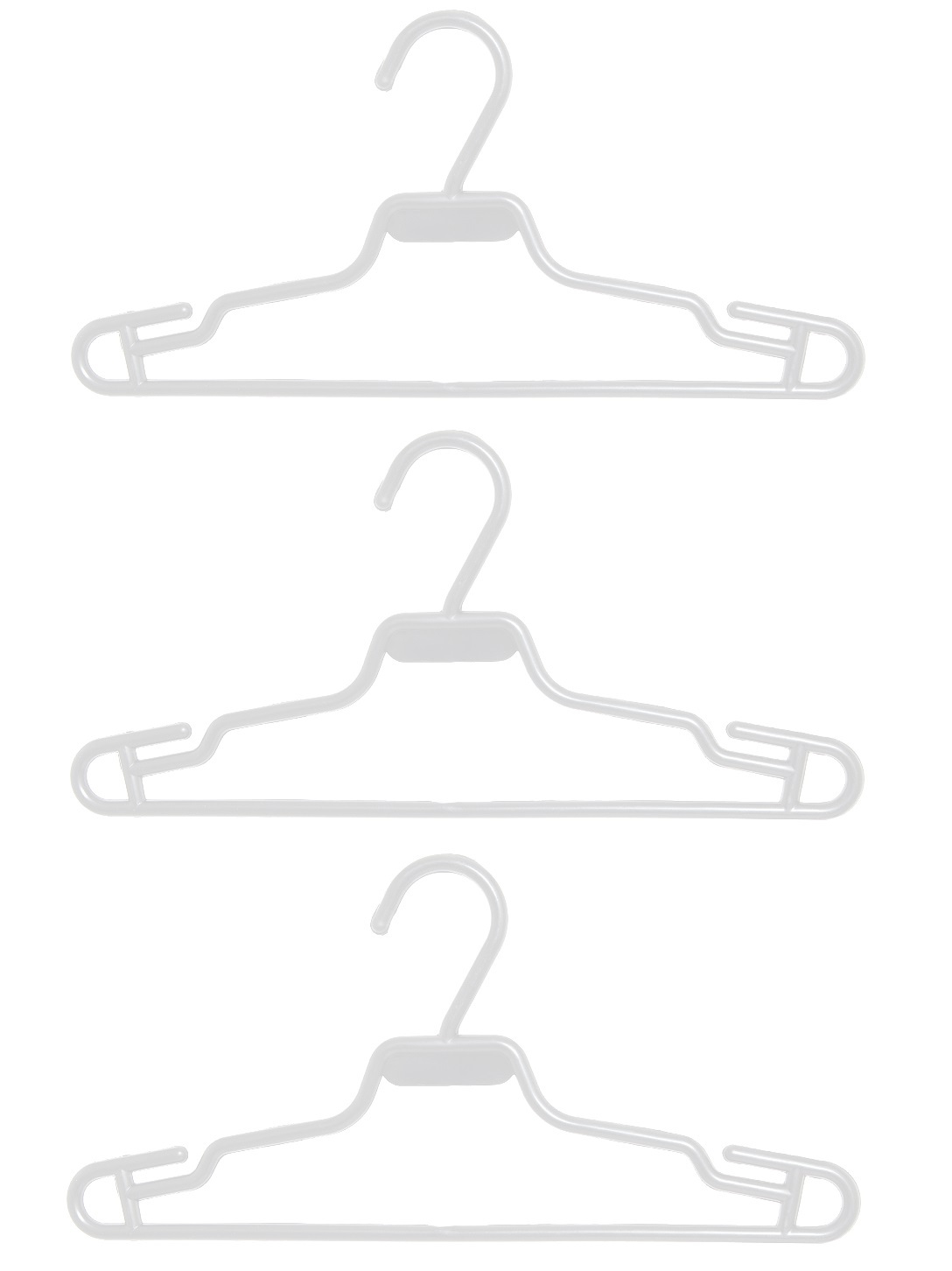 Вешалка для детской одежды Valexa ВС-2 335мм х 10мм, белая, набор 3 шт