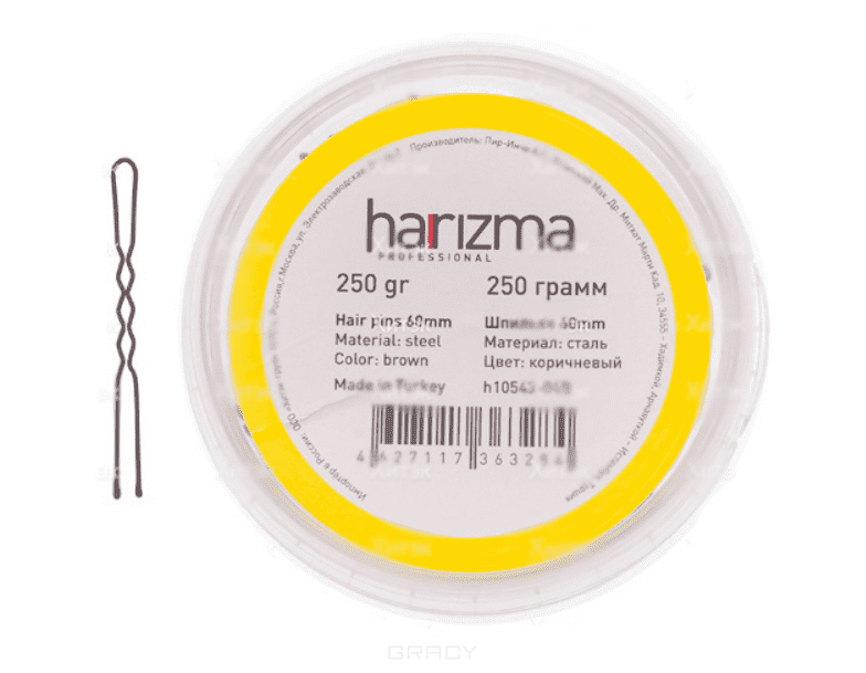 Шпильки Harizma 60 мм волна 250 гр h10543B