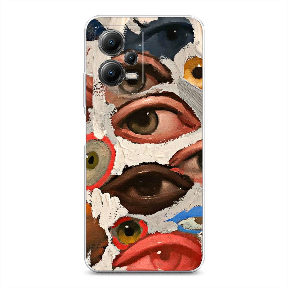 Чехол Awog на Poco X5 5G "Глаза масляная живопись"