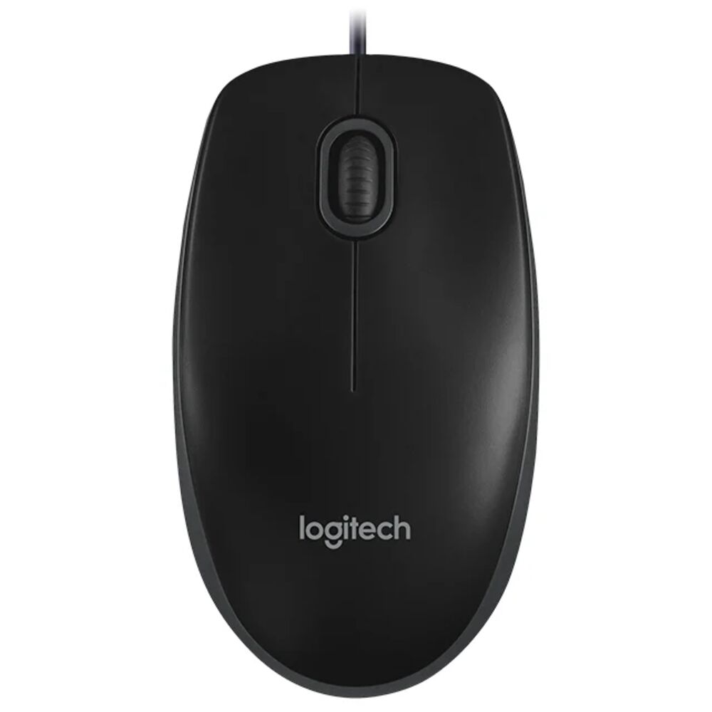 Проводная мышь Logitech B100 черный (910-006605)