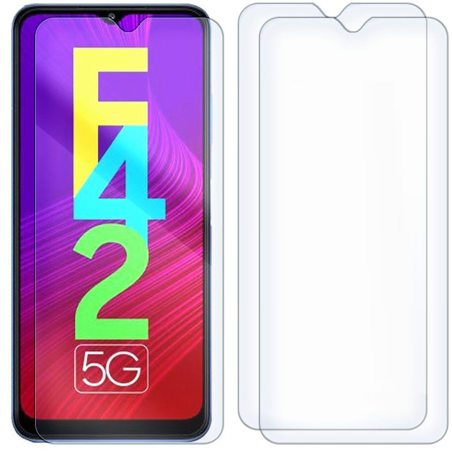 Комплект из 3-x защитных гибридных стекол для Samsung Galaxy F42 5G