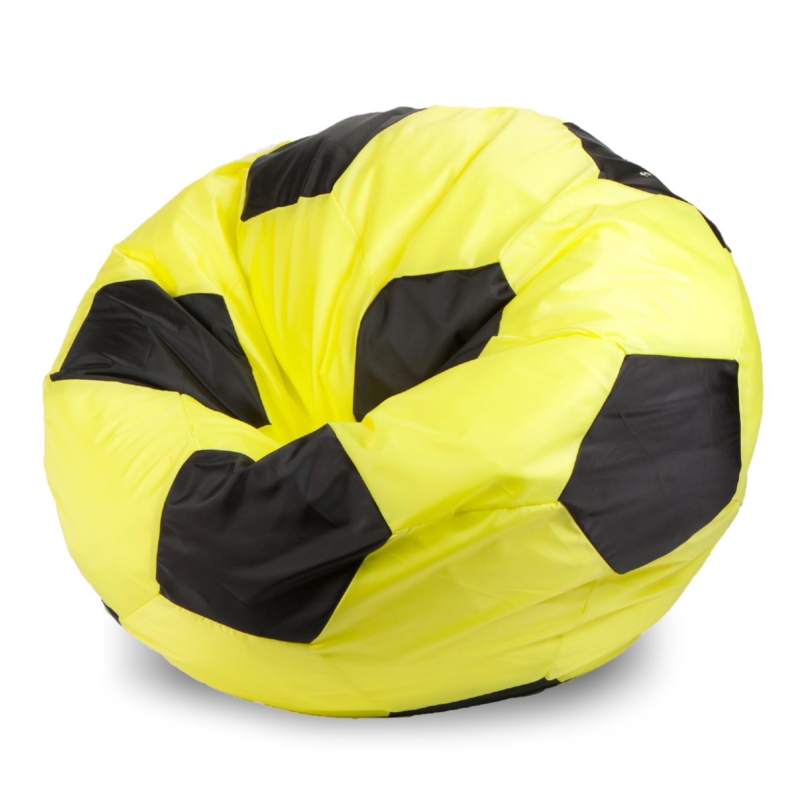 Кресло-мешок «Мяч», XXL (105x105), оксфорд, Желтый и черный