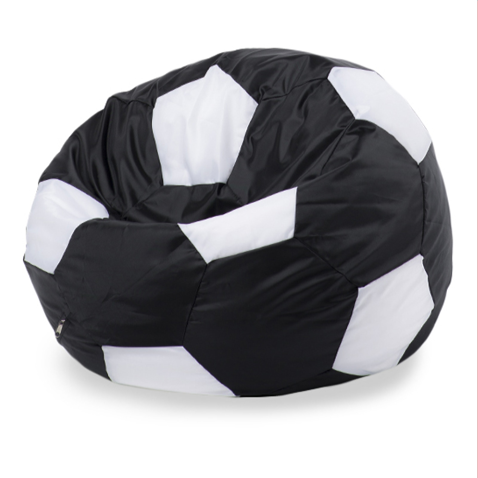 Кресло-мешок «Мяч», XL (95x95), оксфорд, Черный и белый