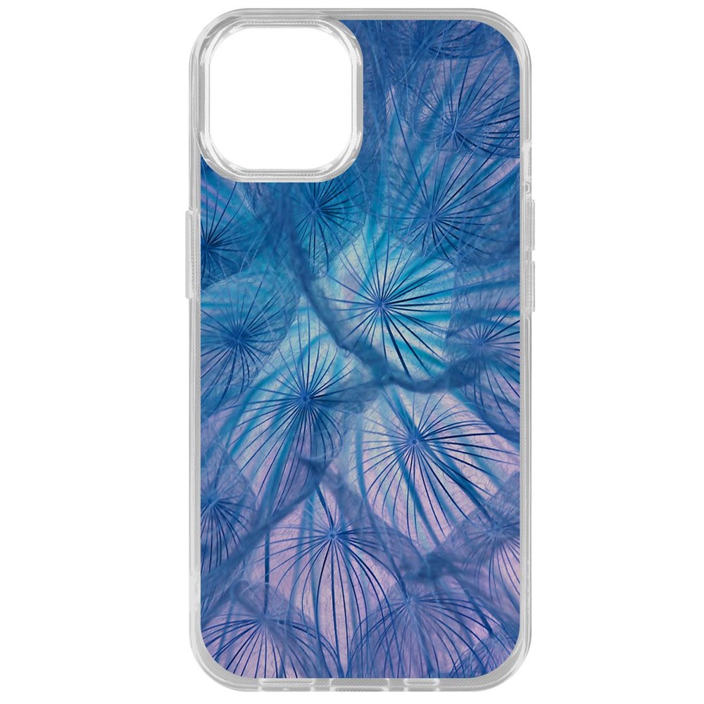 Чехол-накладка Krutoff Clear Case Синий одуванчик для iPhone 14