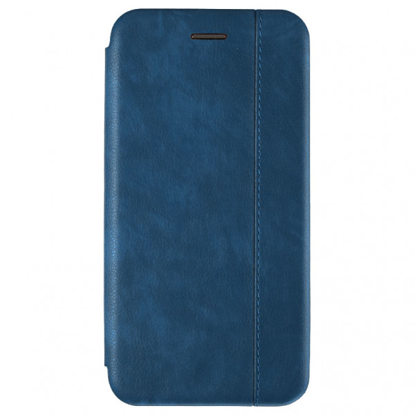 Кожаный чехол-книжка Open Color 2 для Samsung Galaxy S20+ (Темно-синий)