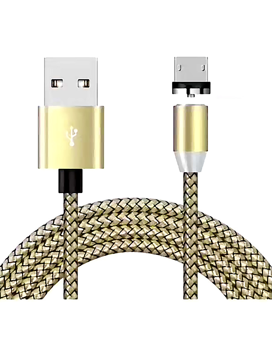 Кабель магнитный Zibelino DC Magnetic USB-microUSB (Gold)