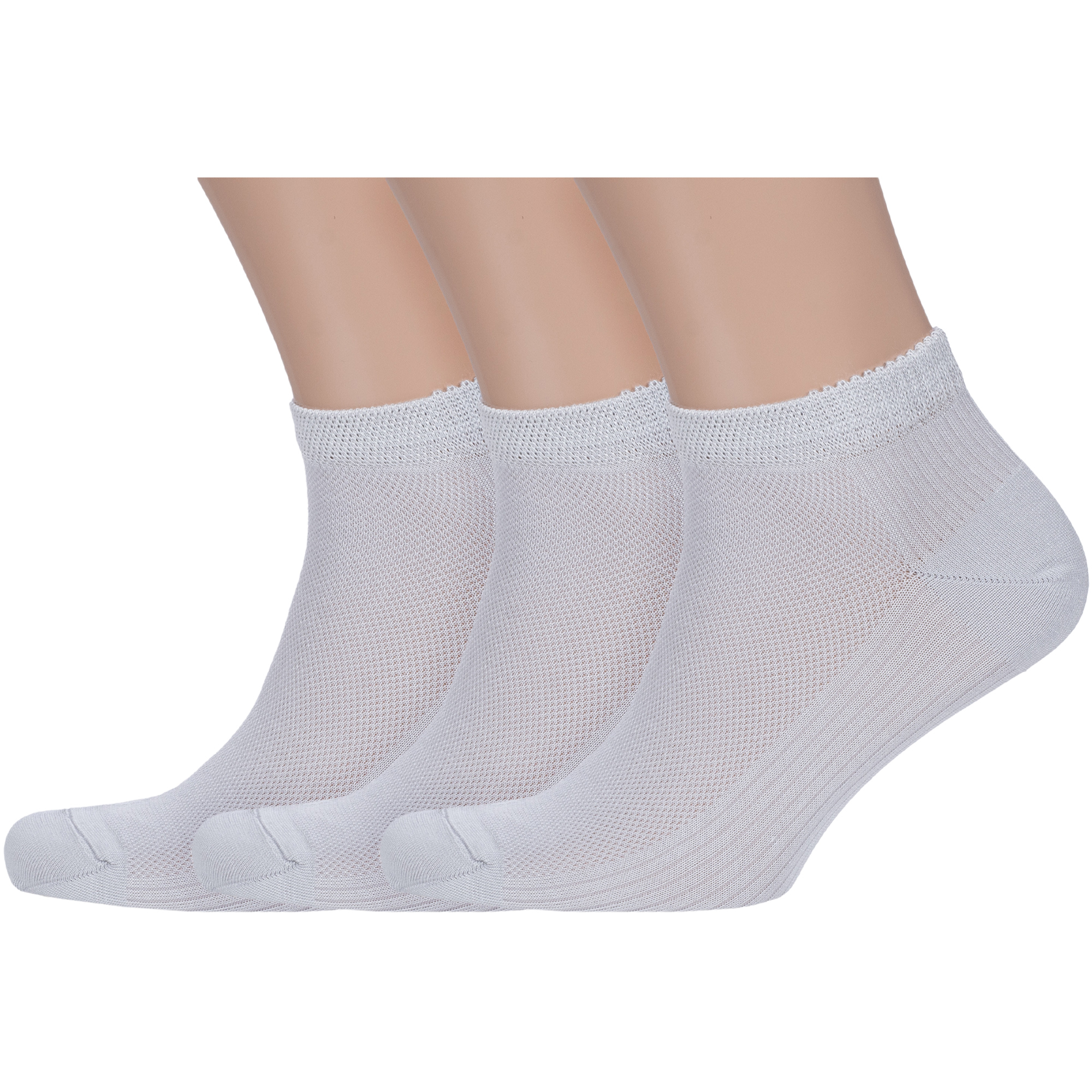 Комплект носков мужских Grinston socks 3-15D10 серых 29
