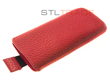 Чехол с язычком (Flotar) для Samsung S5250 красный