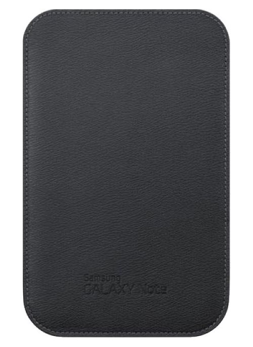 Чехол-сумочка для Samsung Galaxy Note (кожа, черный) EFC-1E1LBECSTD