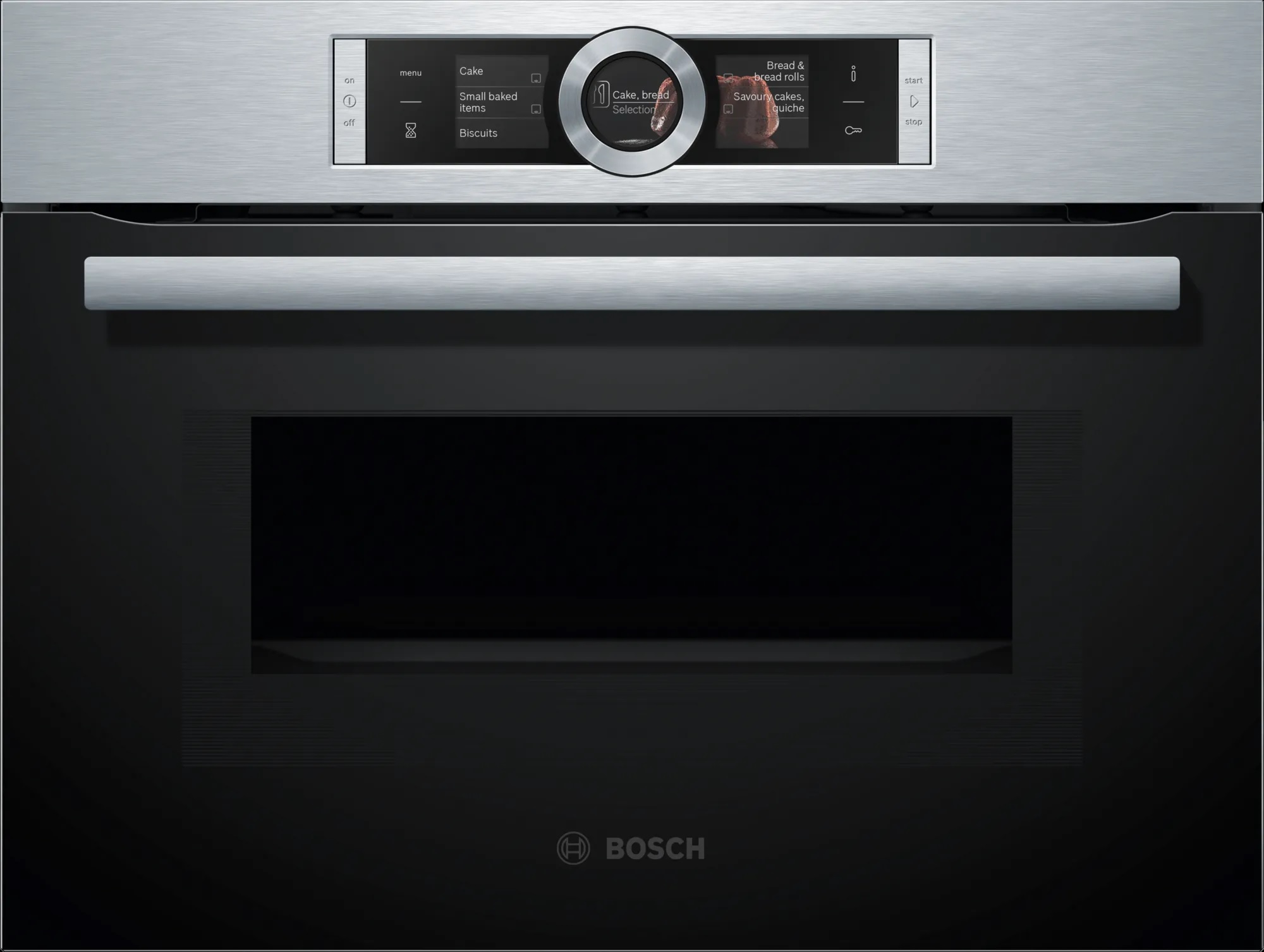 Встраиваемый электрический духовой шкаф Bosch CMG656BS1 серебристый, черный