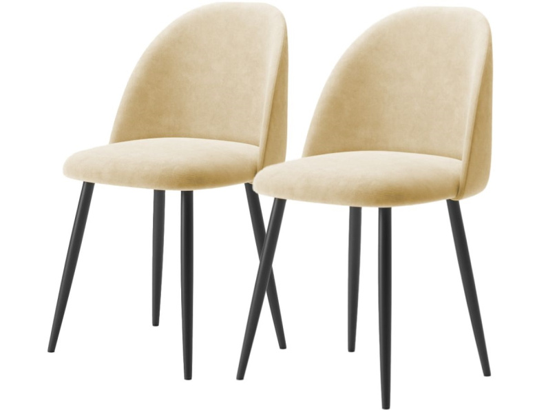 Комплект стульев Linotorg Лео 2шт, Бренди 37, каркас черный