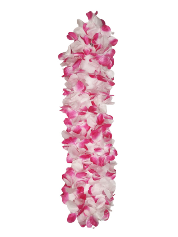 Гавайское ожерелье Цв: Белый-Розовый