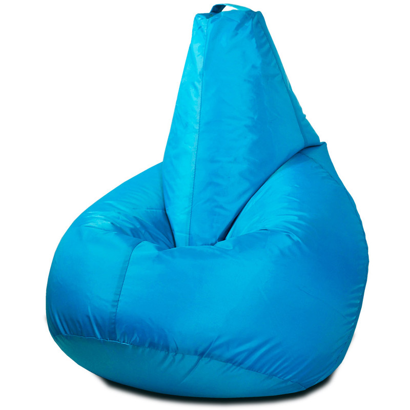 Кресло-мешок Puffmebel груша XXL голубой