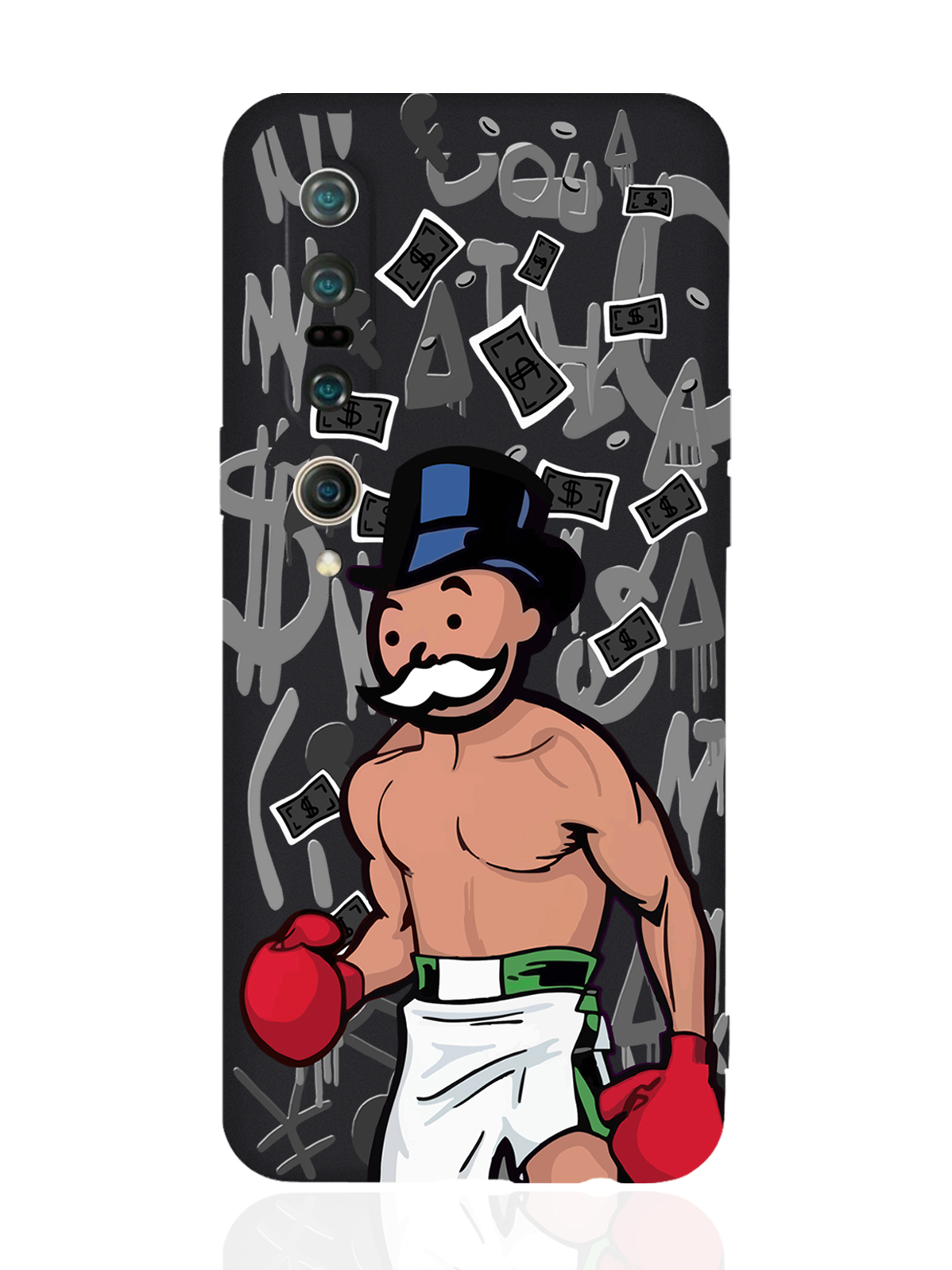 Чехол MustHaveCase для Xiaomi Mi 10 Pro Monopoly Boxing Монополия Боксер черный