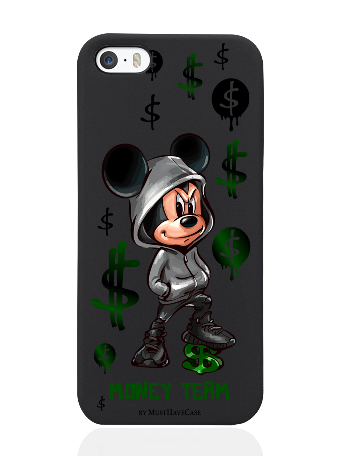 Чехол MustHaveCase для iPhone 5/5s Богатый Мышонок черный