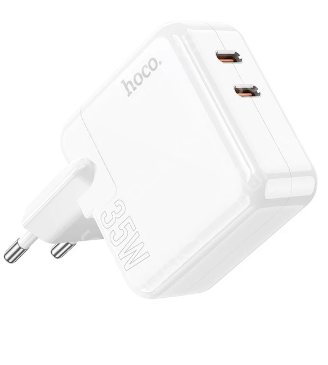 Сетевое зарядное устройство Hoco C110A white type-c 2xUSB Type-C 3 А белый
