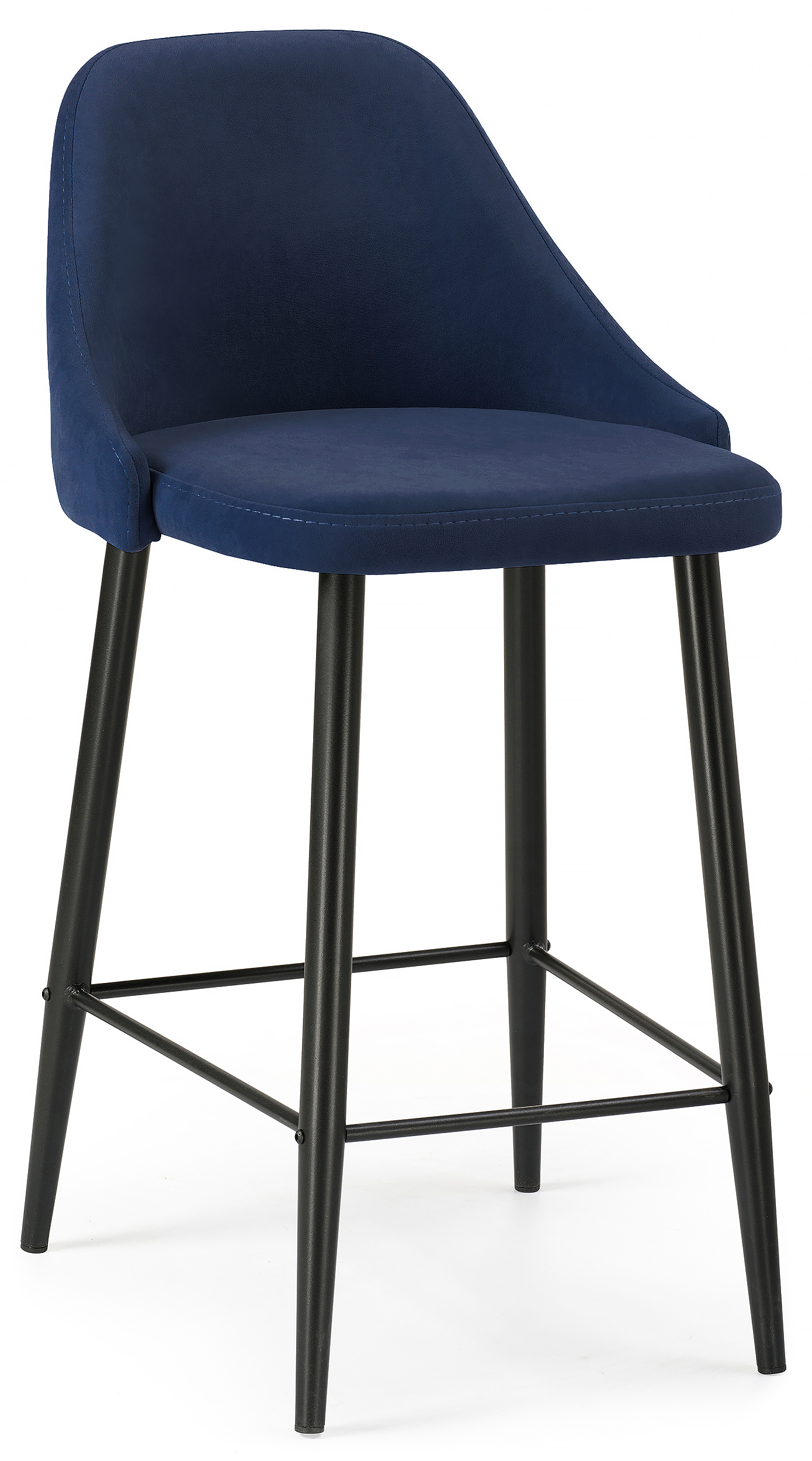 Барный стул Woodville Джама 448666, черный/синий