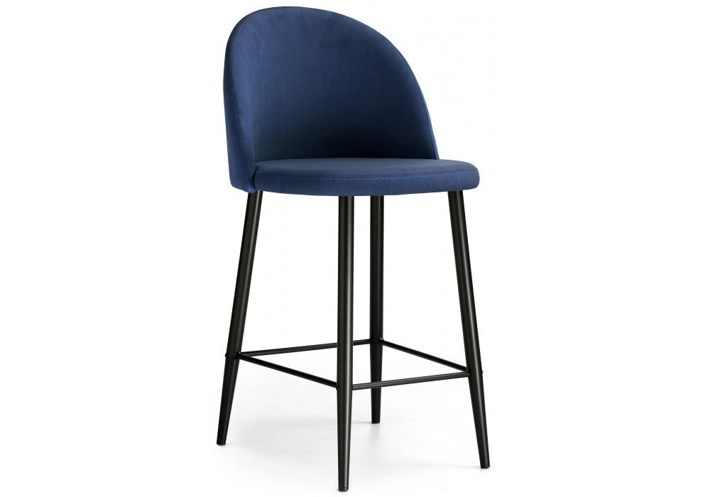 Барный стул Woodville Амизуре 448662, черный/синий