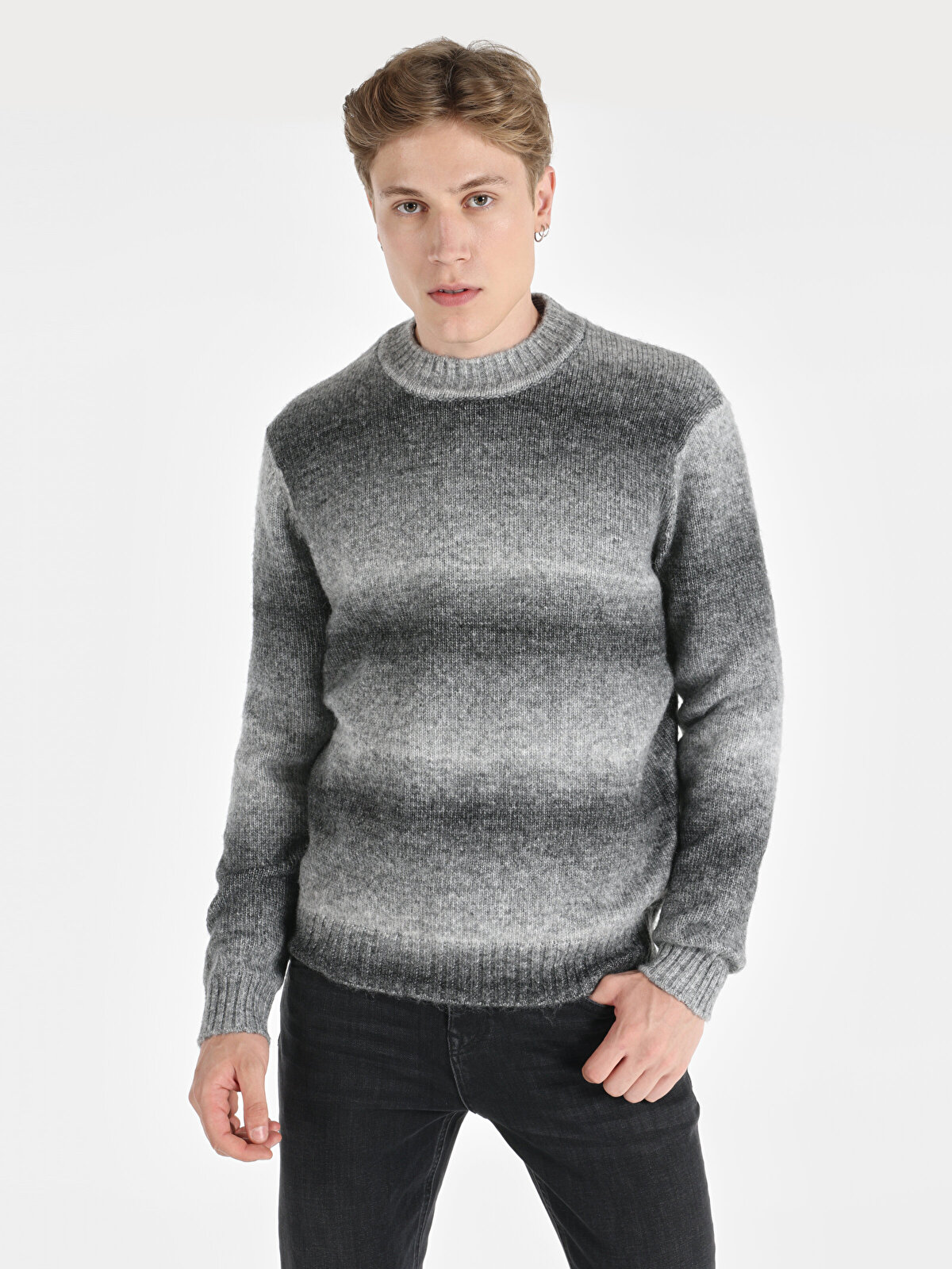 Джемпер мужской COLIN'S CL1065733 серый 2XL