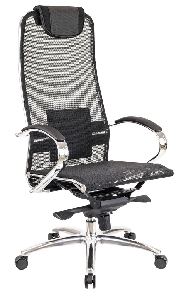 Компьютерное кресло офисное игровое рабочее для руководителя Everprof Deco Сетка Черный