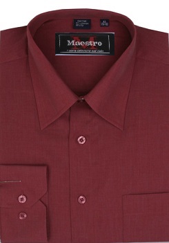 Рубашка мужская Maestro KR-69 красная 40/170-178