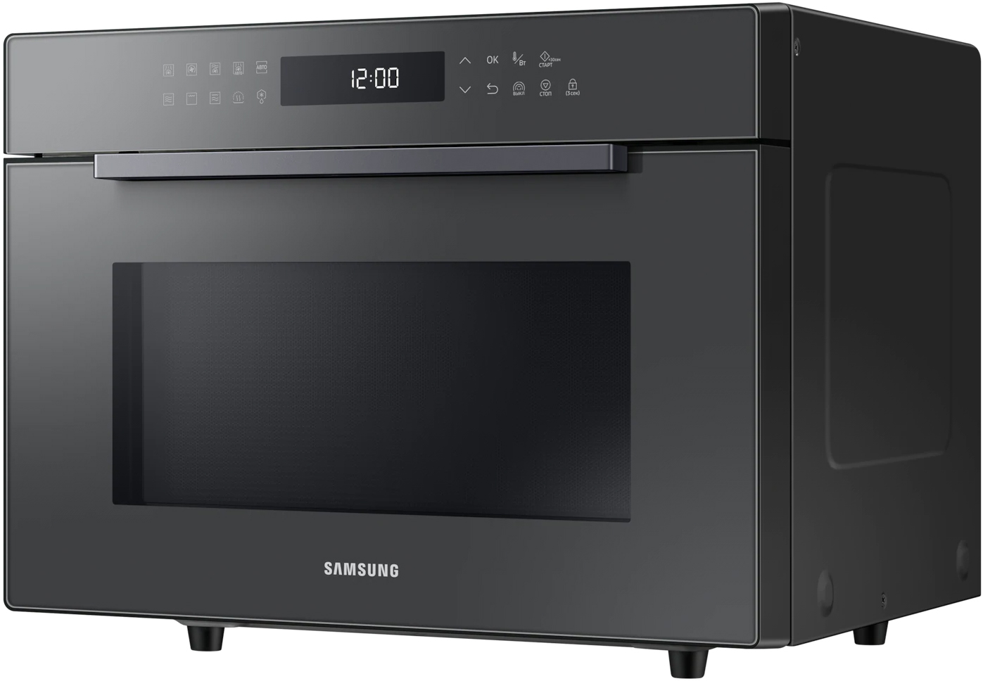 Микроволновая печь с грилем и конвекцией Samsung MC35R8088LC серый; черный