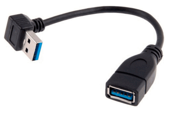 Кабель NoBrand USB A-USB A, M-F 0,33м Black