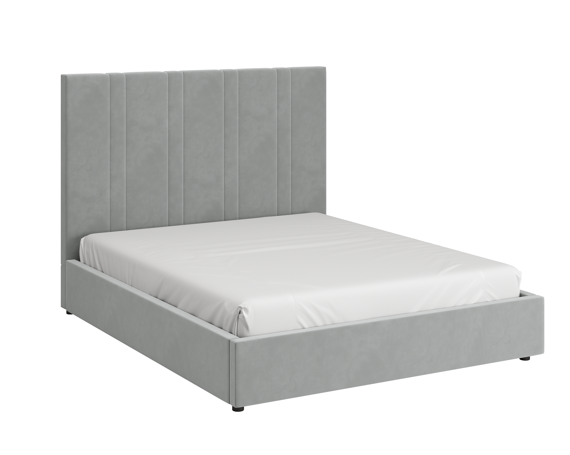 Кровать Bravo Мебель Харви 160х200 вариант 2, Светло серый