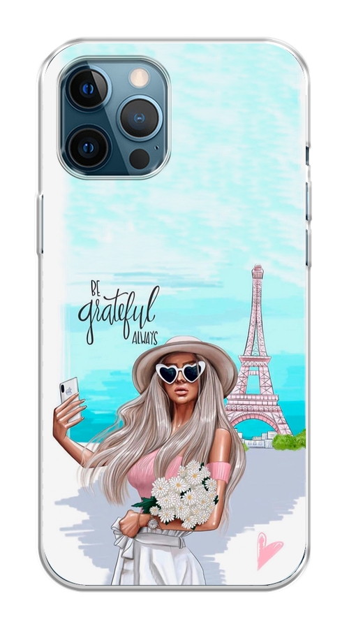 Чехол на Apple iPhone 12 Pro Max "Селфи Париж"