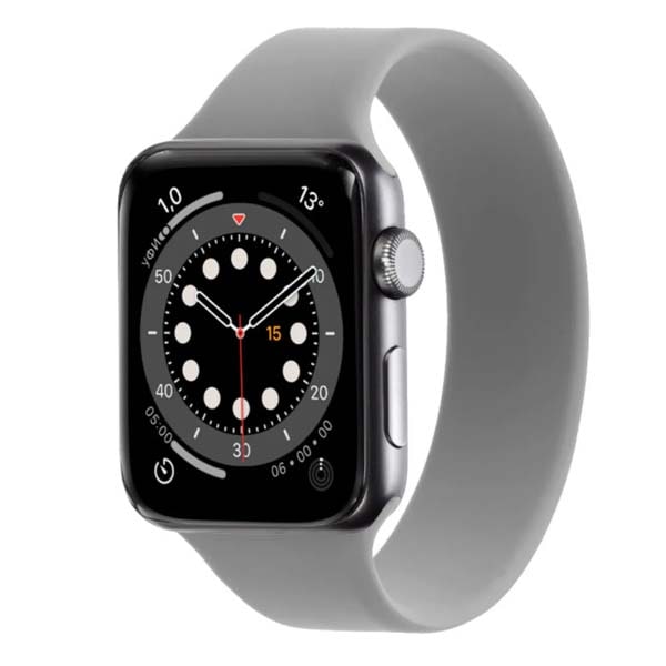 Монобраслет для Apple Watch силиконовый 42/44mm (159mm) серый