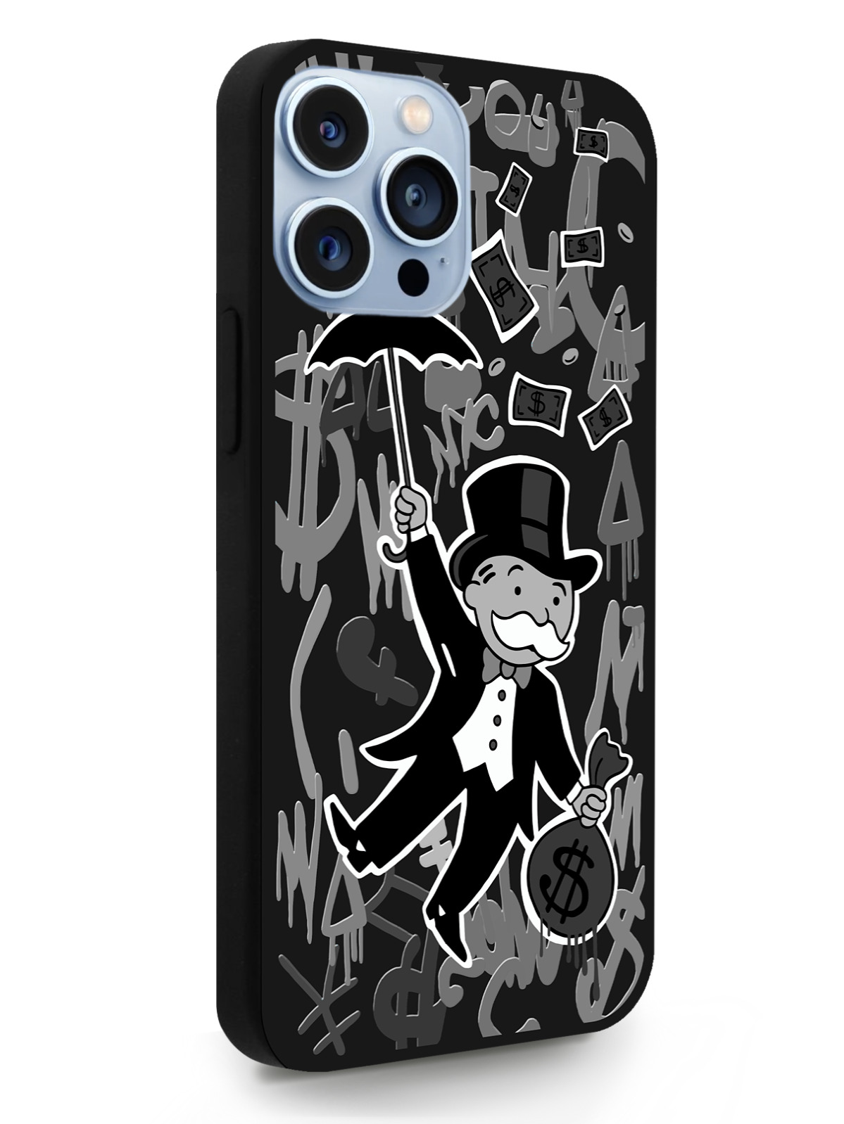 Чехол MustHaveCase для iPhone 13 Pro Max Monopoly Black Edition черный