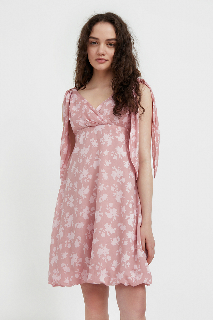 Платье женское Finn Flare S21-12022 розовое M