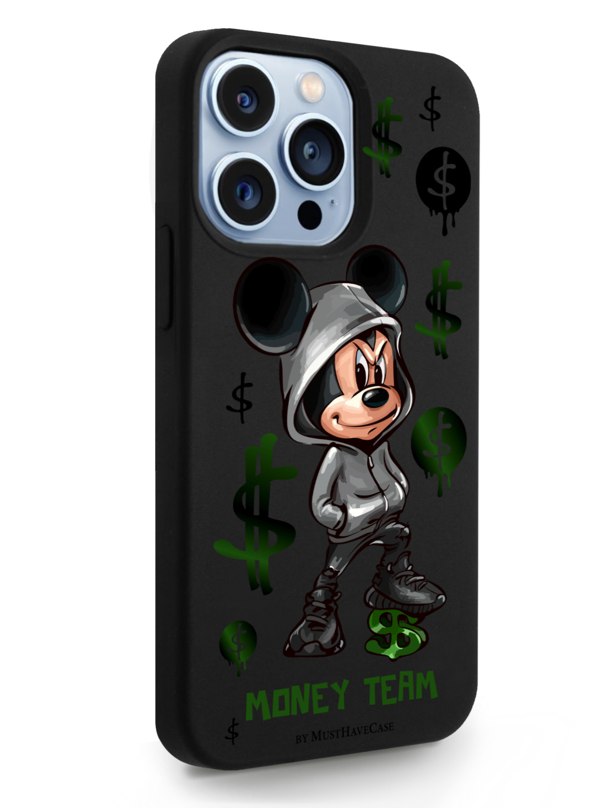 Чехол MustHaveCase для iPhone 13 Pro Богатый Мышонок черный
