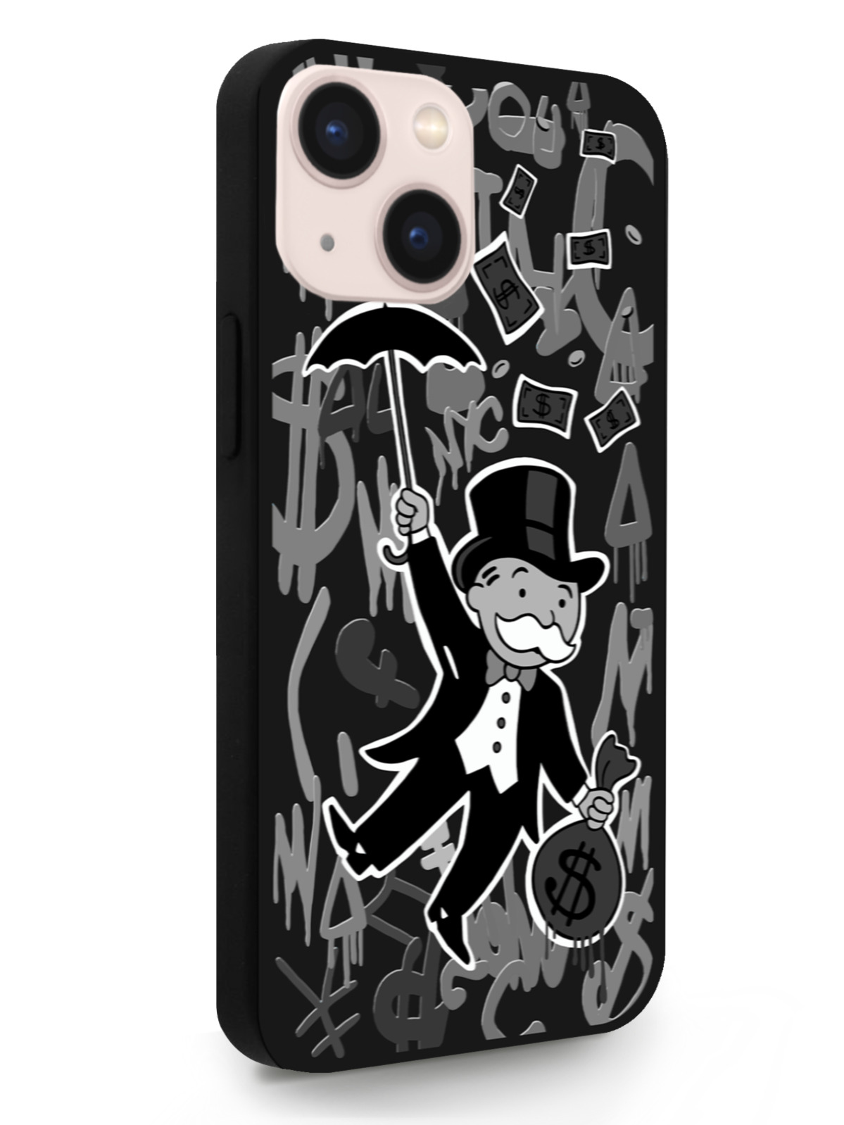Чехол MustHaveCase для iPhone 13 Mini Monopoly Black Edition черный