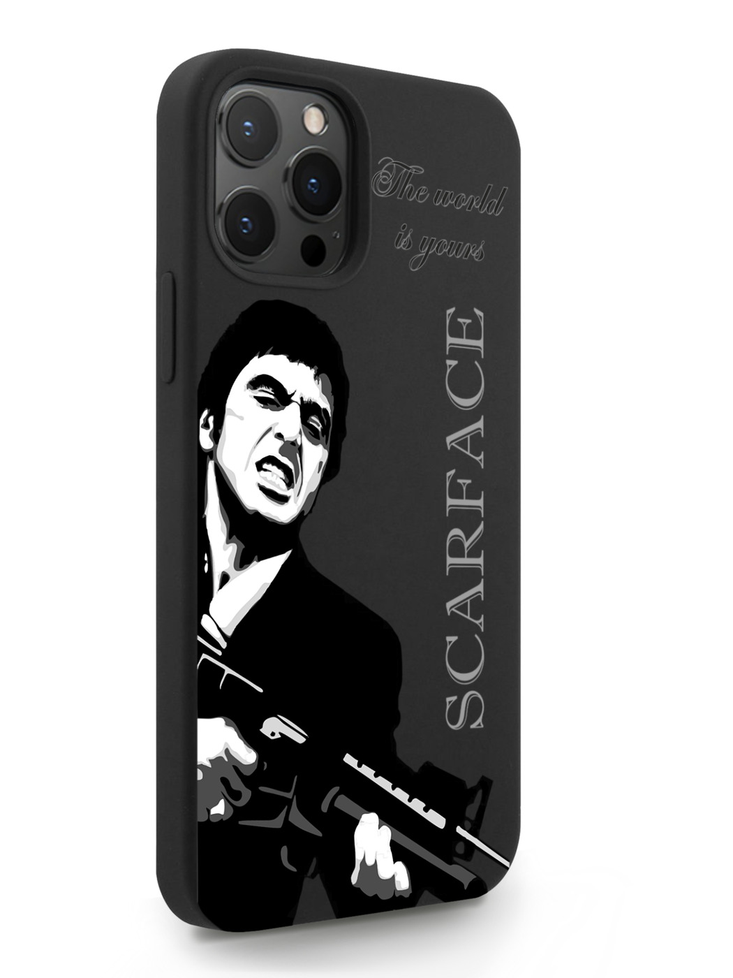 Чехол MustHaveCase для iPhone 12 Pro Max Лицо со шрамом черный