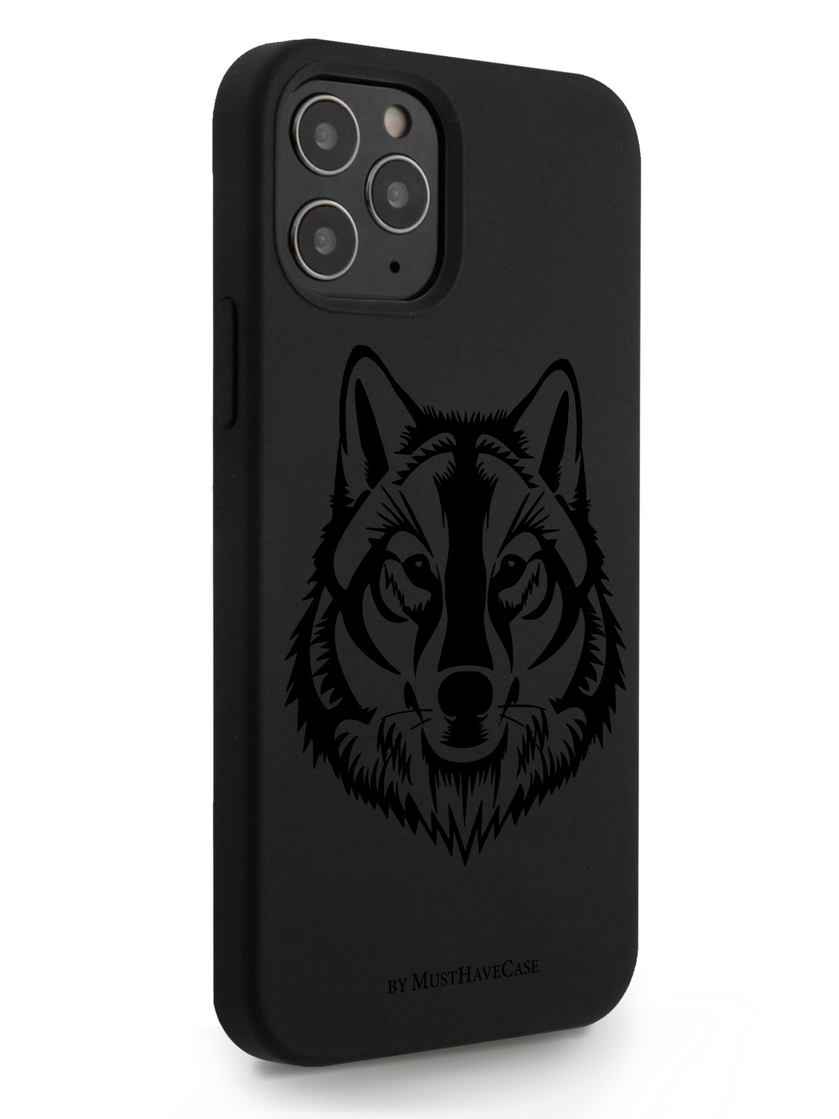 Чехол MustHaveCase для iPhone 12/12 Pro Волк черный