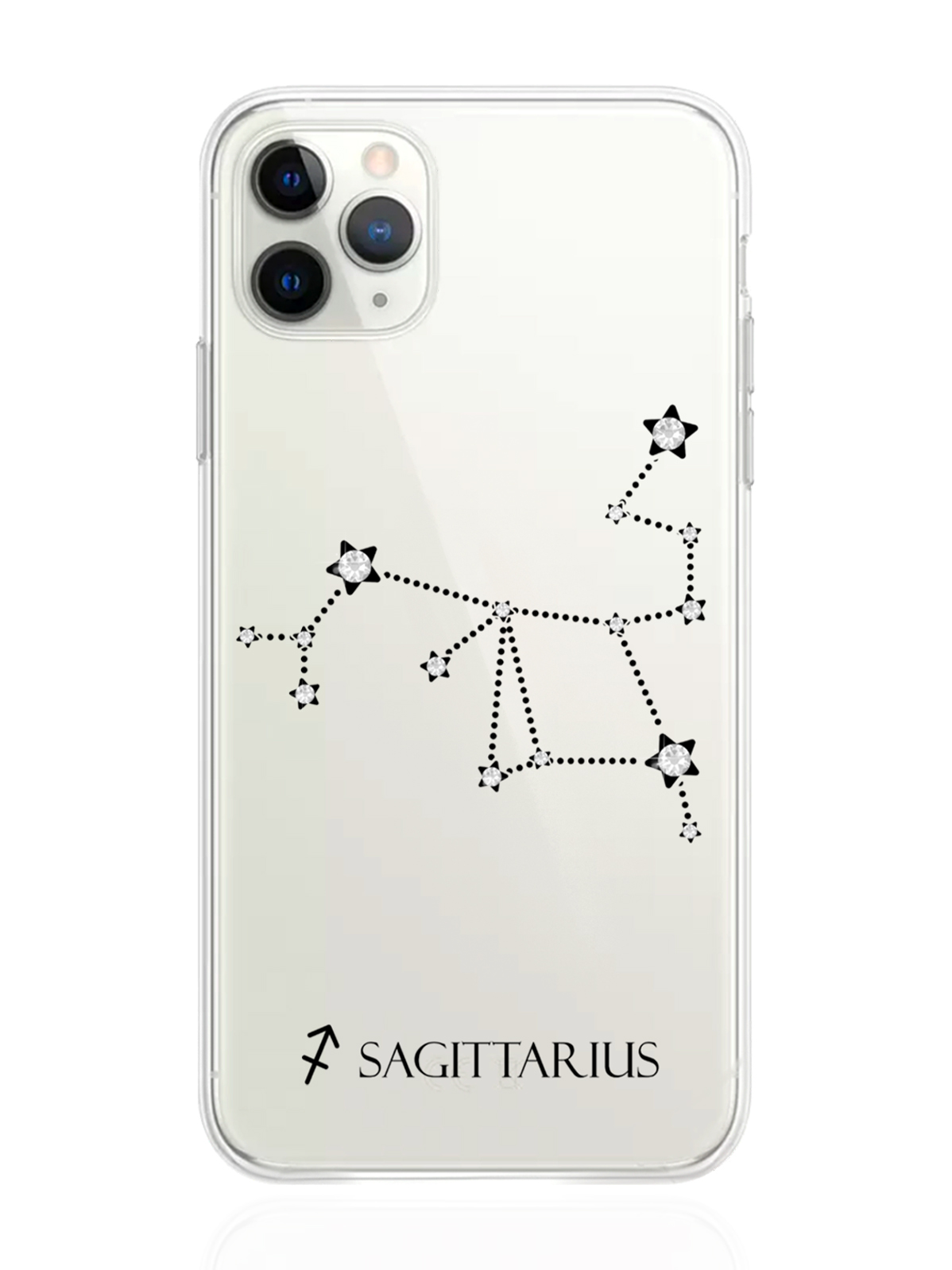 Чехол с инкрустацией кристаллами Lux для iPhone 11 Pro Max Стрелец Sagittarius