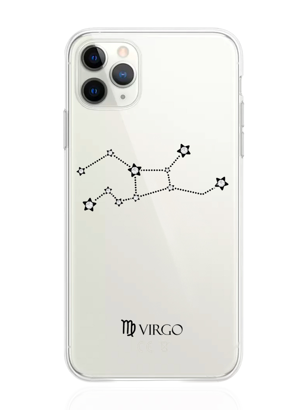 Чехол с инкрустацией кристаллами Lux для iPhone 11 Pro Max Дева Virgo