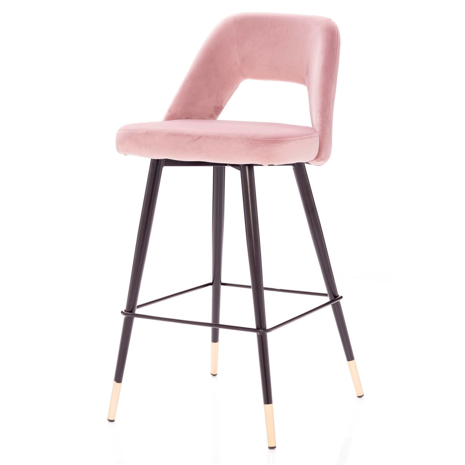 Барный стул StoreForHome, черный/розовый